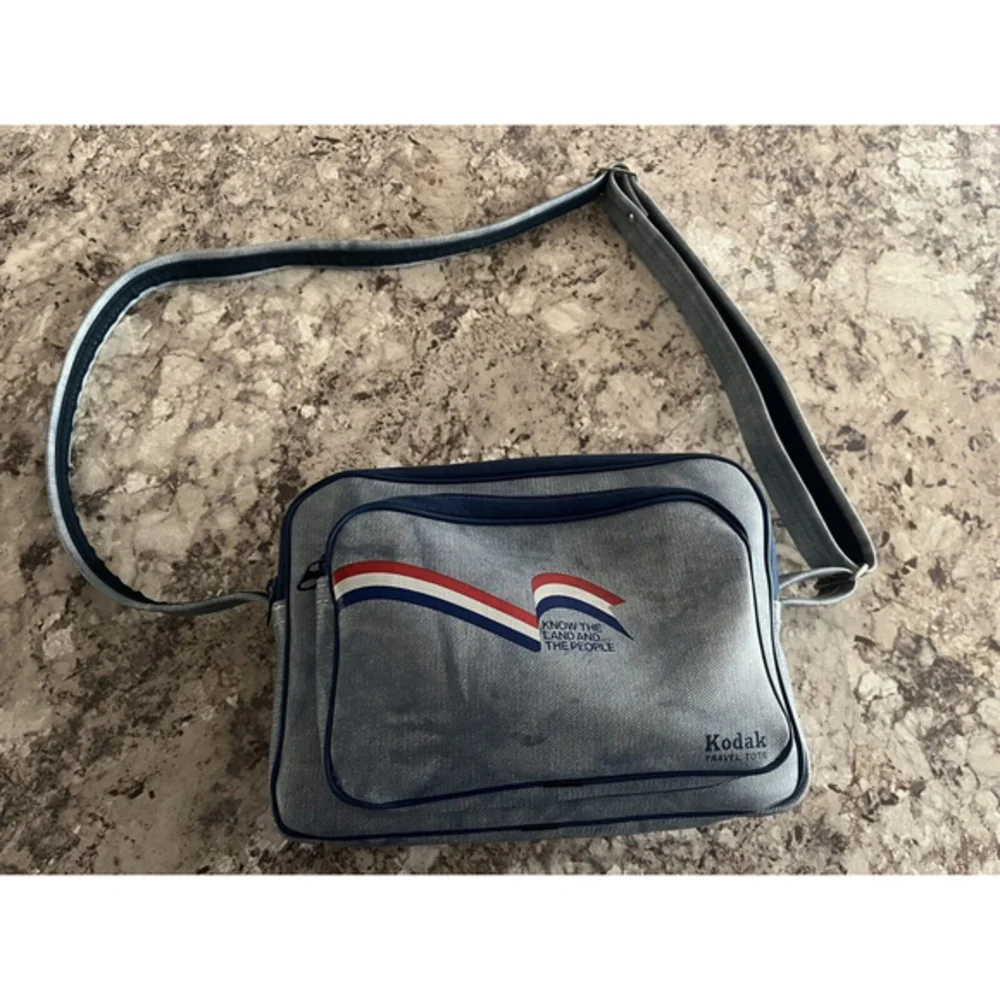 Kodak | Cameras, Photo & Video | Vtg Kodak Camera Bag Travel Tote Blue ...